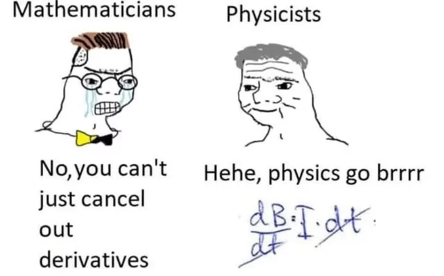 Math and Physics meme
